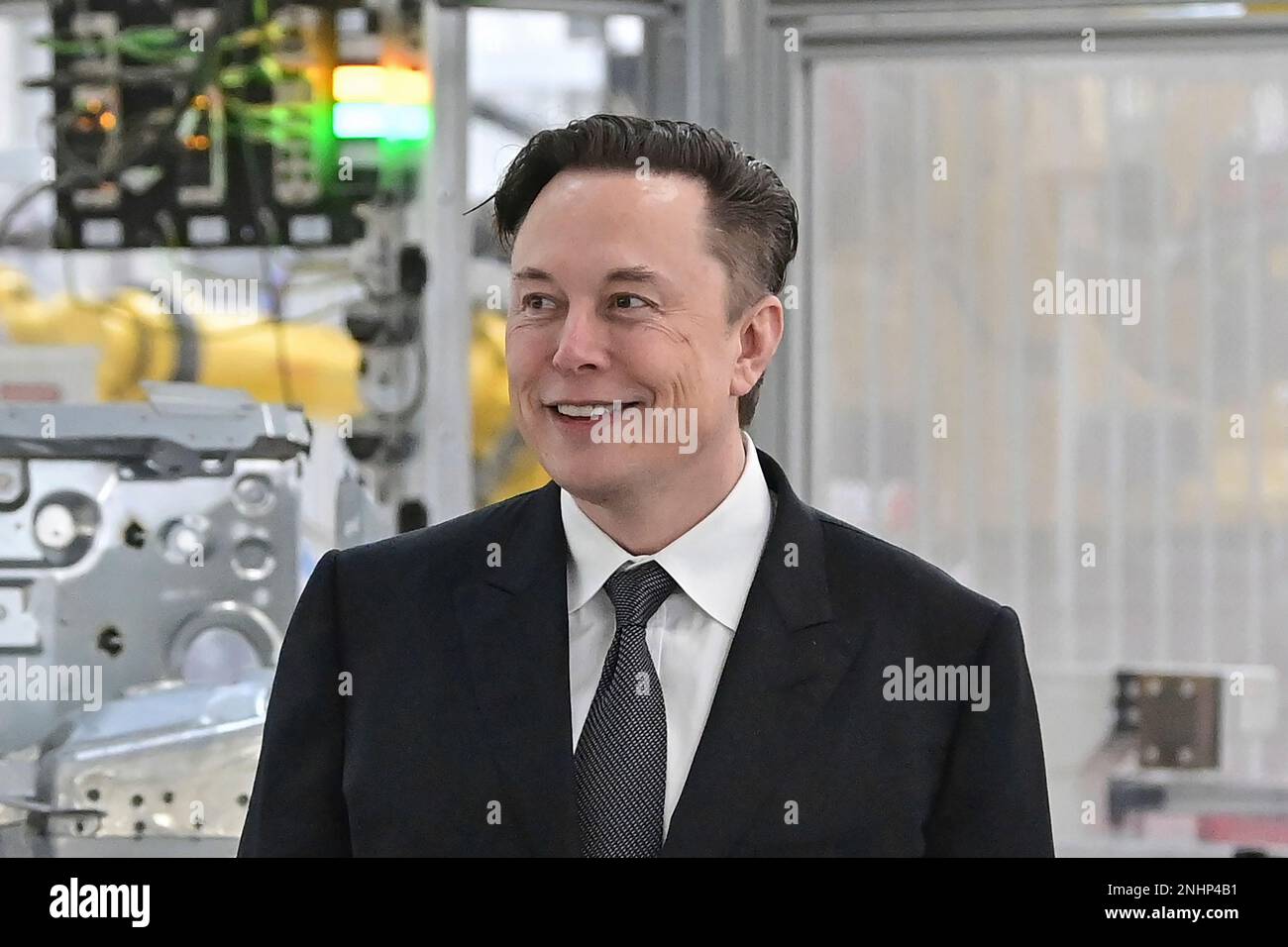 FILE - Tesla CEO Elon Musk attends the opening of the Tesla factory ...