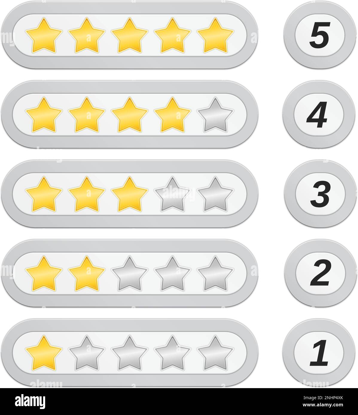 Rating stars set, vector eps10 illustration Stock Vector Image & Art ...