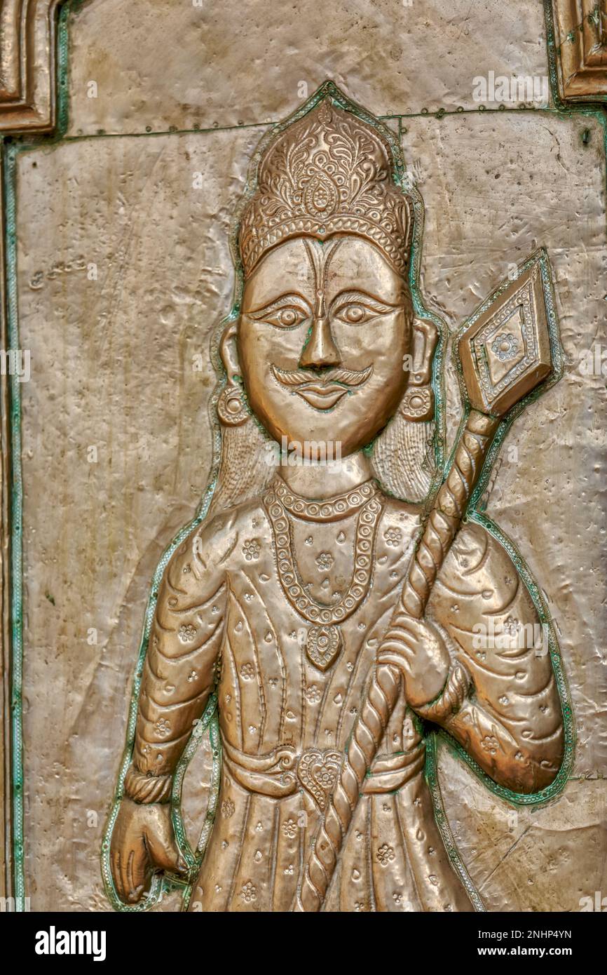 Pushkar temple Parshuram Dwara Mandir entrance door in Rajasthan India ...