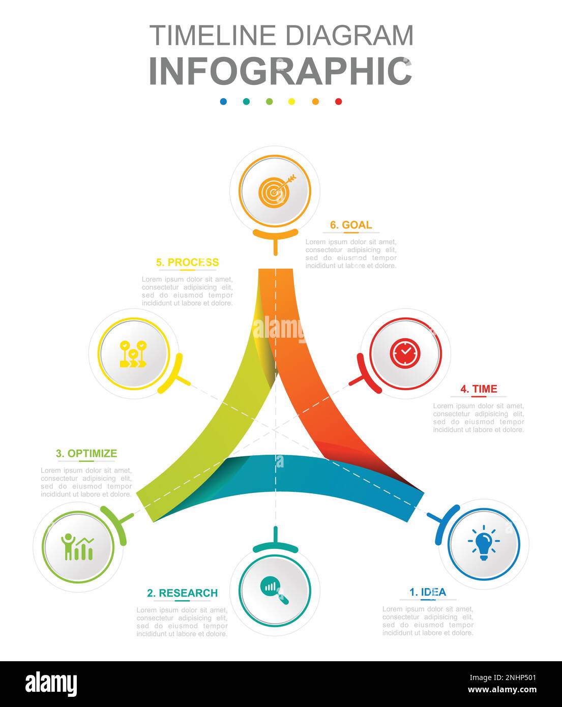 Infographic business template. Cycle diagram divided into 3 segments. Concept presentation Stock ...