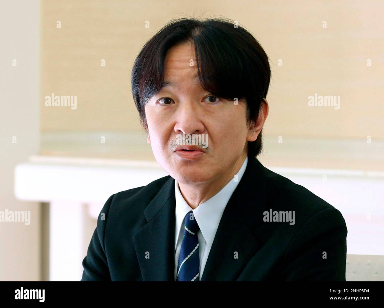 Japan's Crown Prince Fumihito of Akishino attends a press conference in ...