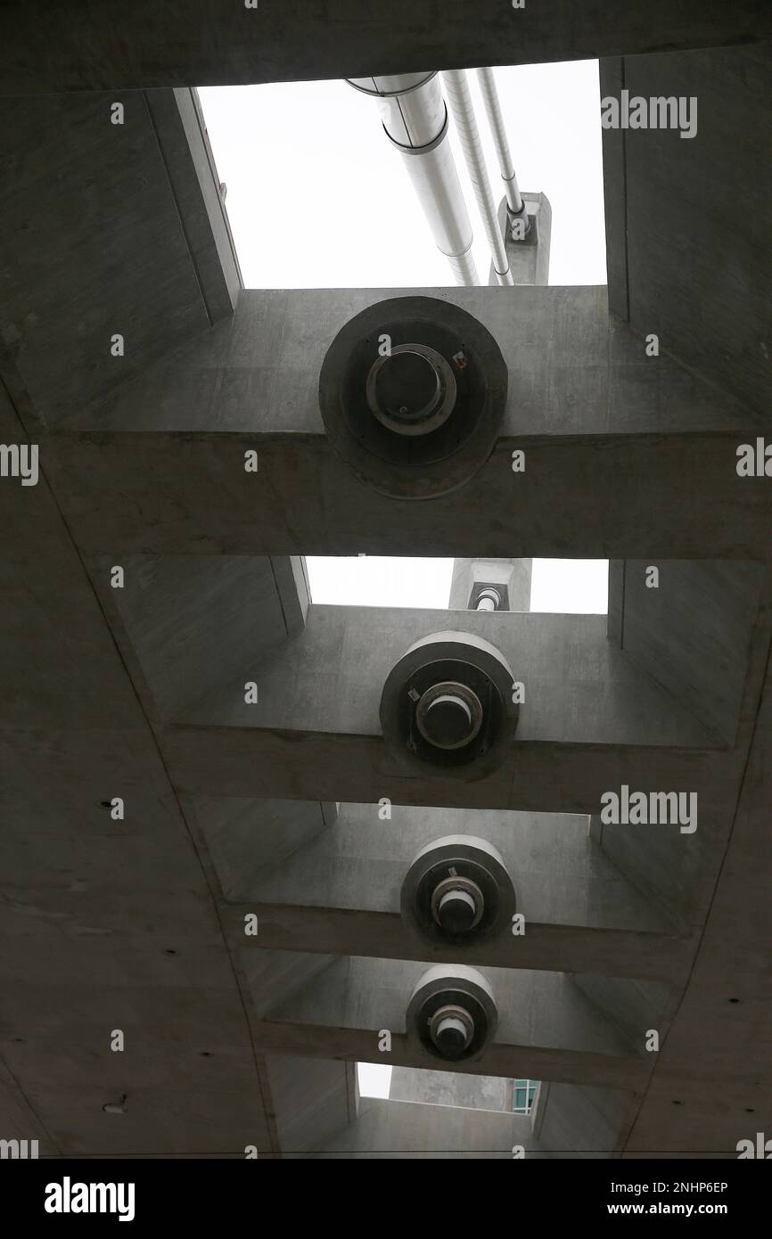 View of the underside of new bus bridge at Transbay Transit Center soon ...