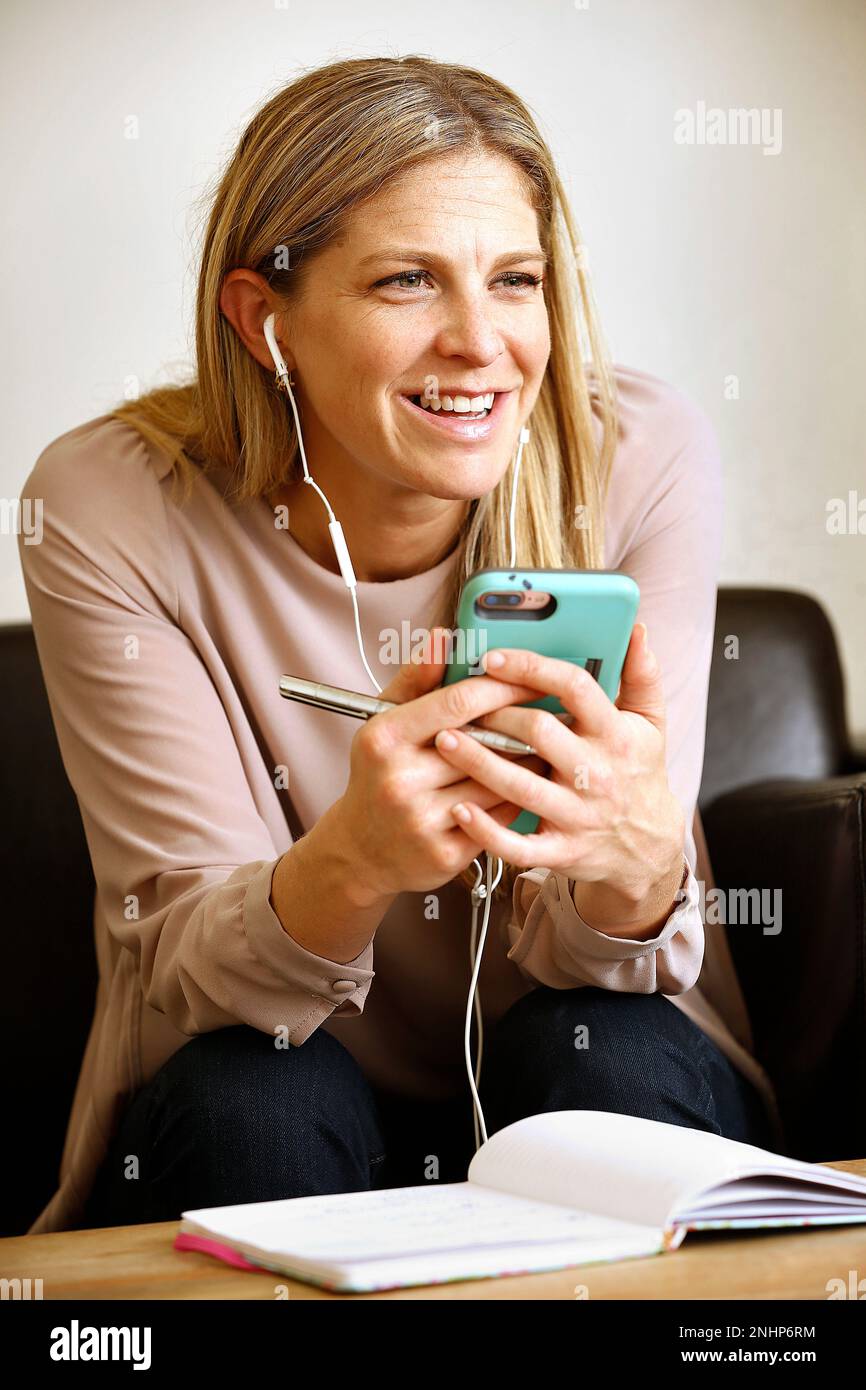 Founder Jessica Alter a founder of Tech for Campaigns has a phone ...