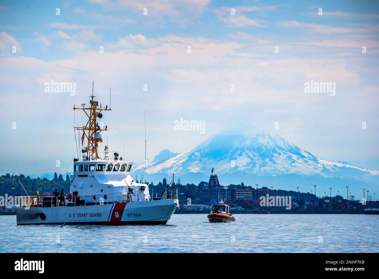 The crew of Coast Guard Cutter Terrapin participates in the Parade of ...