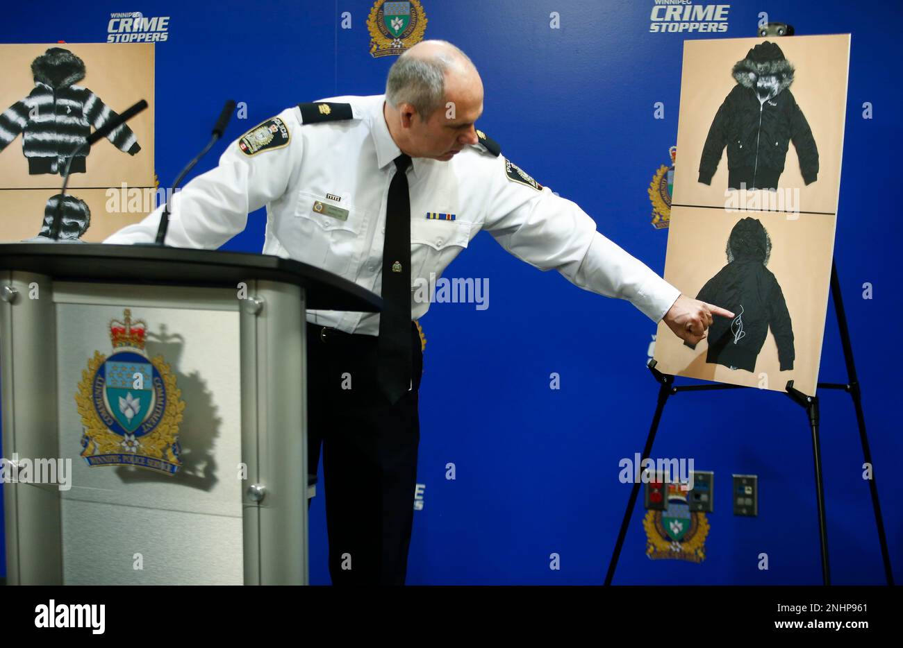 Winnipeg Police Inspector Shawn Pike provides an update to an ongoing ...