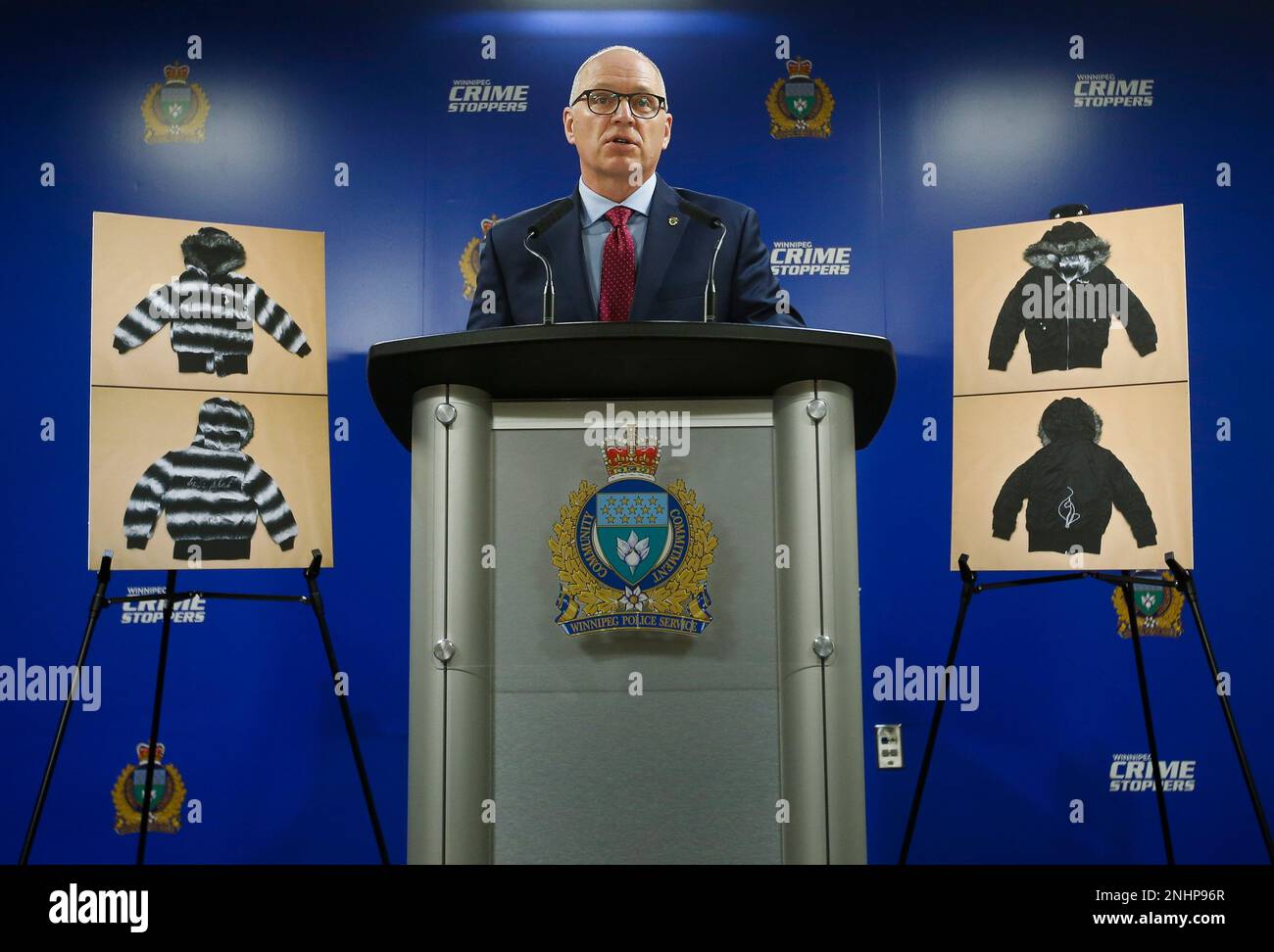 Winnipeg Mayor Scott Gillingham speaks about an update to an ongoing ...