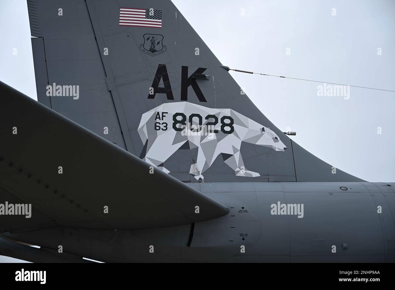 A U.S. Air Force KC-135 Stratotanker aircraft assigned to the Alaska ...