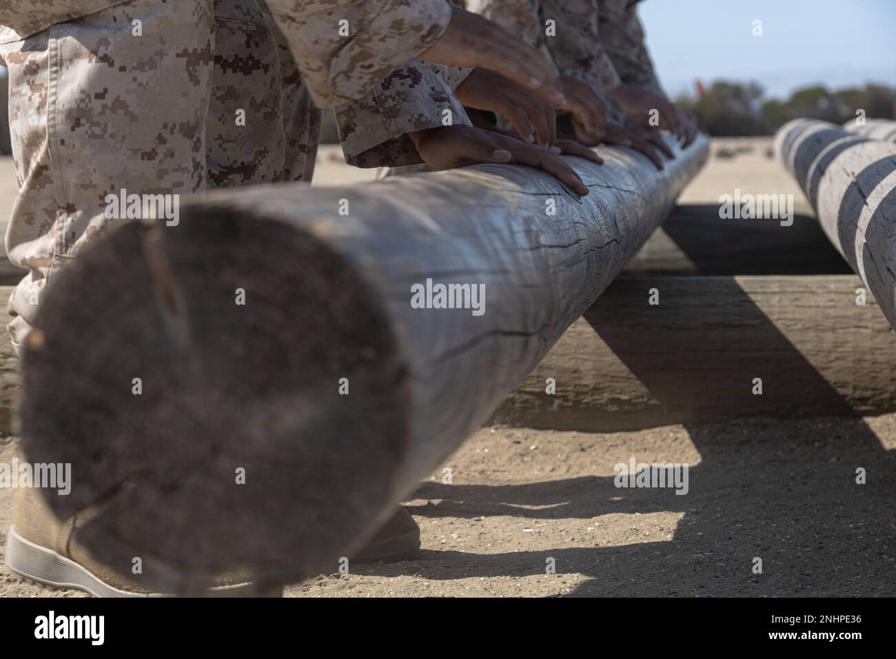 U.S. Marine Corps recruits with Charlie Company, 1st Recruit Training ...