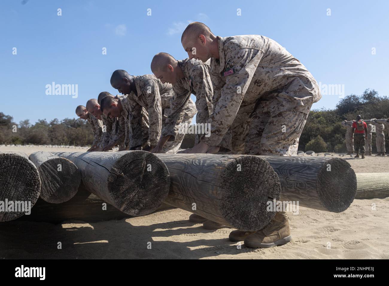 U.S. Marine Corps recruits with Charlie Company, 1st Recruit Training ...