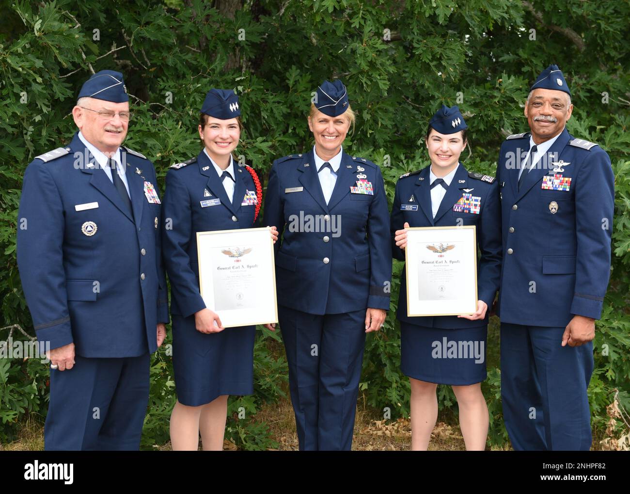 Massachusetts Wing Cadet Colonels Leah Vigevani and Sarah Vigevani were ...