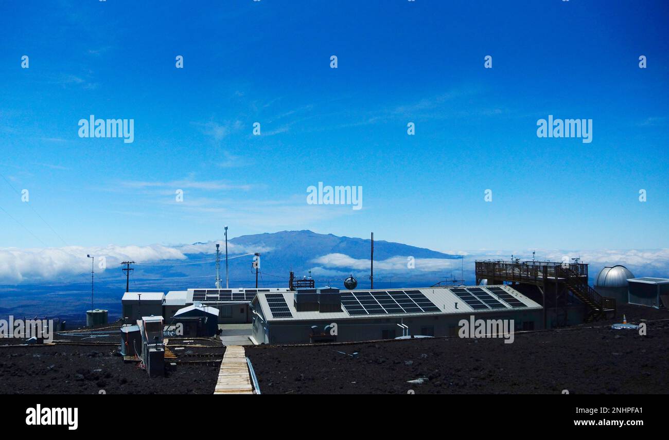 This 2019 photo provided by CIRES & NOAA shows the Mauna Loa ...