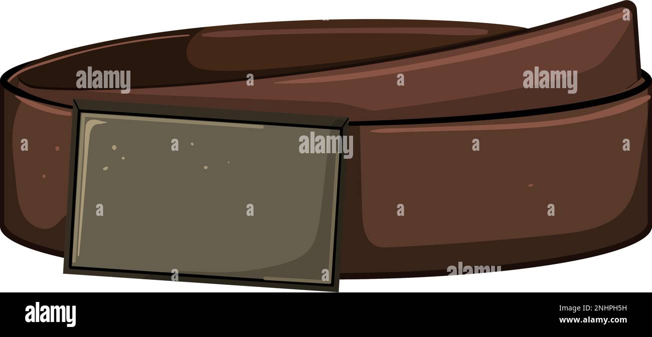 metal leather belt cartoon vector illustration sign color Stock Vector ...