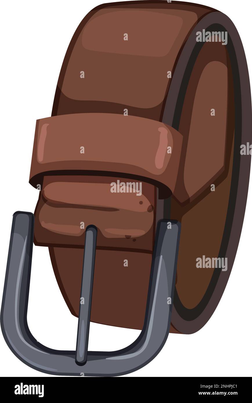 brown leather belt cartoon vector illustration sign color Stock Vector ...