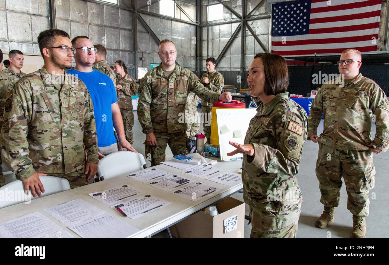 Lt. Col. Josephine Beacham, second from right, 436th Aircraft ...