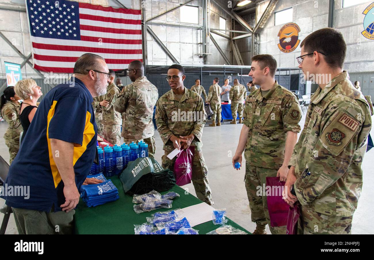 Dr. Craig Gilbert, left, 436th Airlift Wing Suicide Prevention Program ...