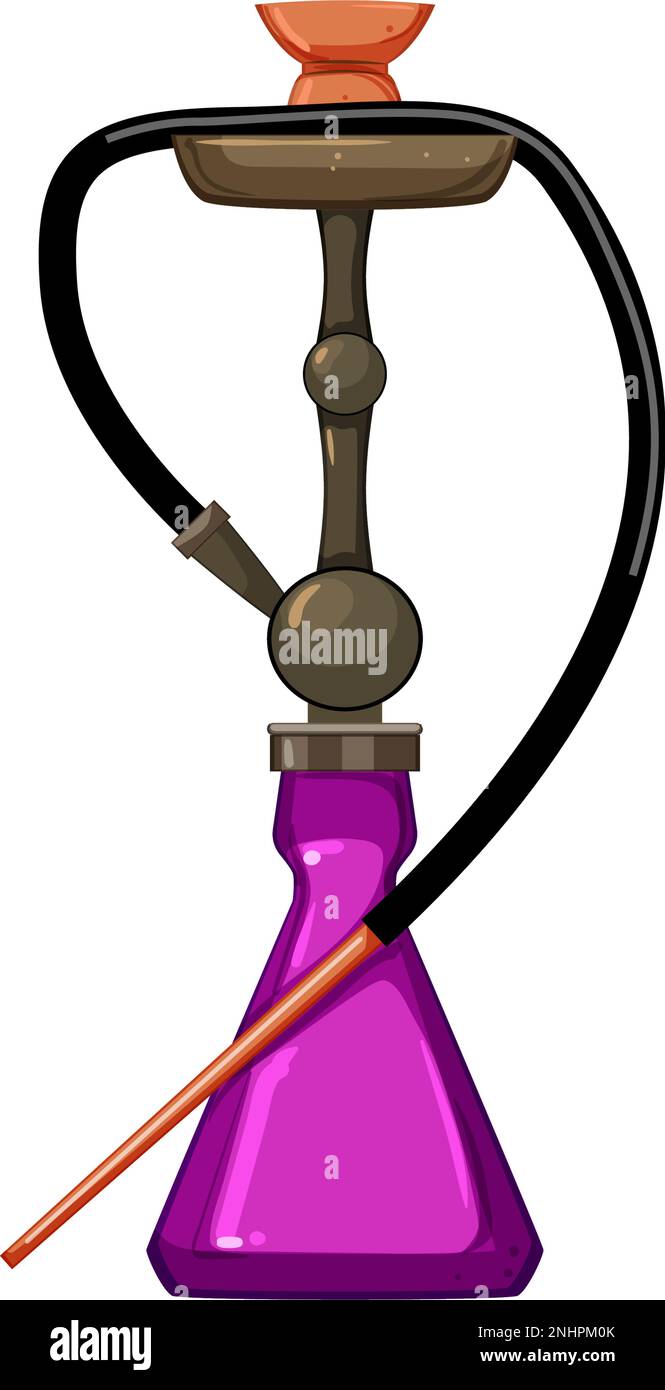 east hookah shisha cartoon vector illustration sign color Stock Vector ...