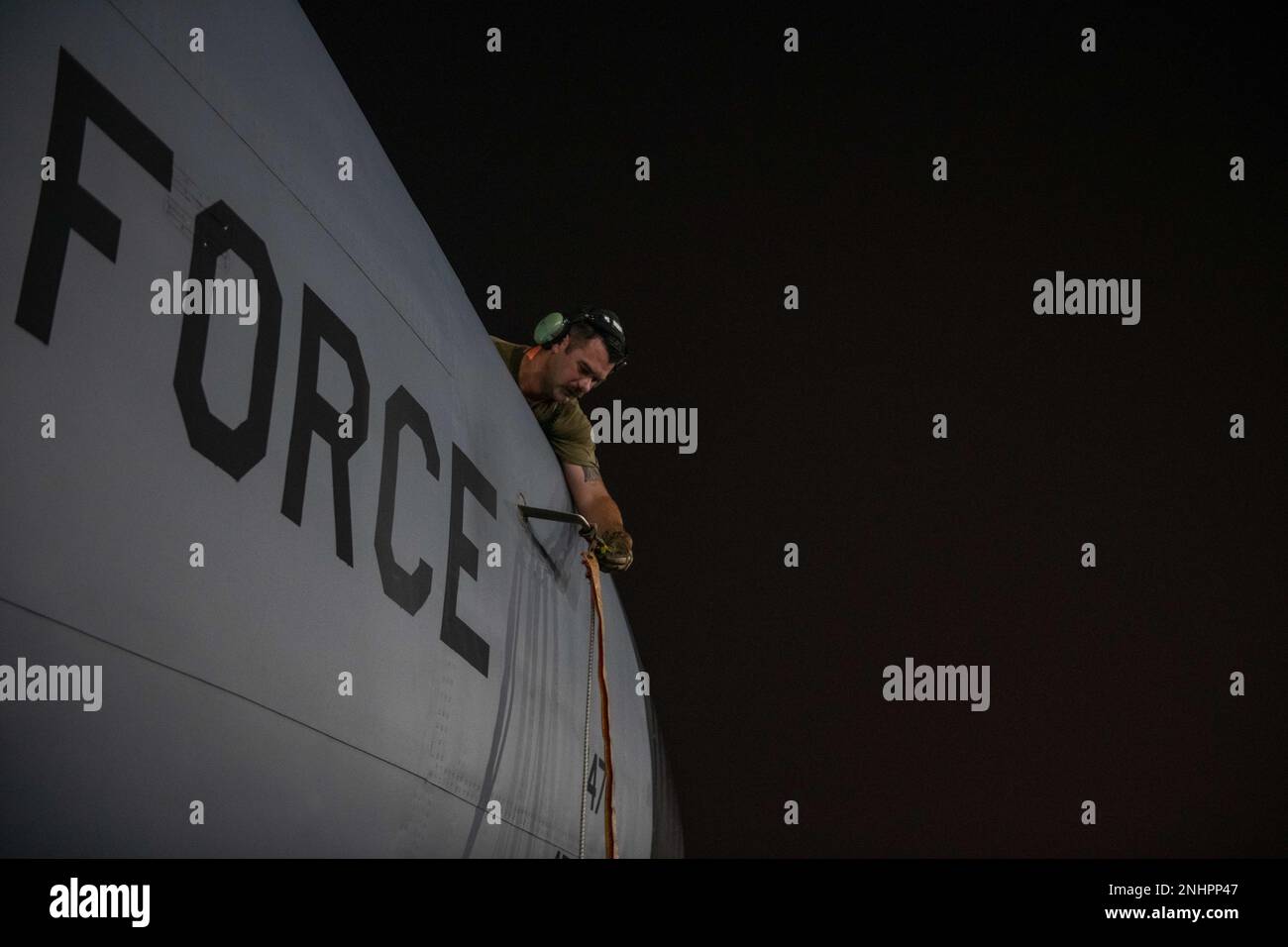 U.S. Air Force Staff Sgt. Nicholas Kinder, a maintainer with the 379th ...