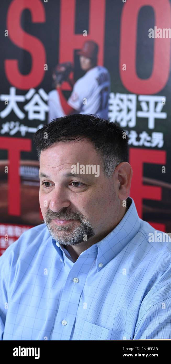Jeff Fletcher, a beat reporter of Shohei Ohtani, Japanese Major League player of the Los Angeles ...