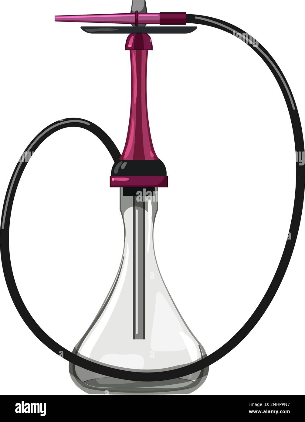 pipe hookah shisha cartoon vector illustration sign color Stock Vector ...