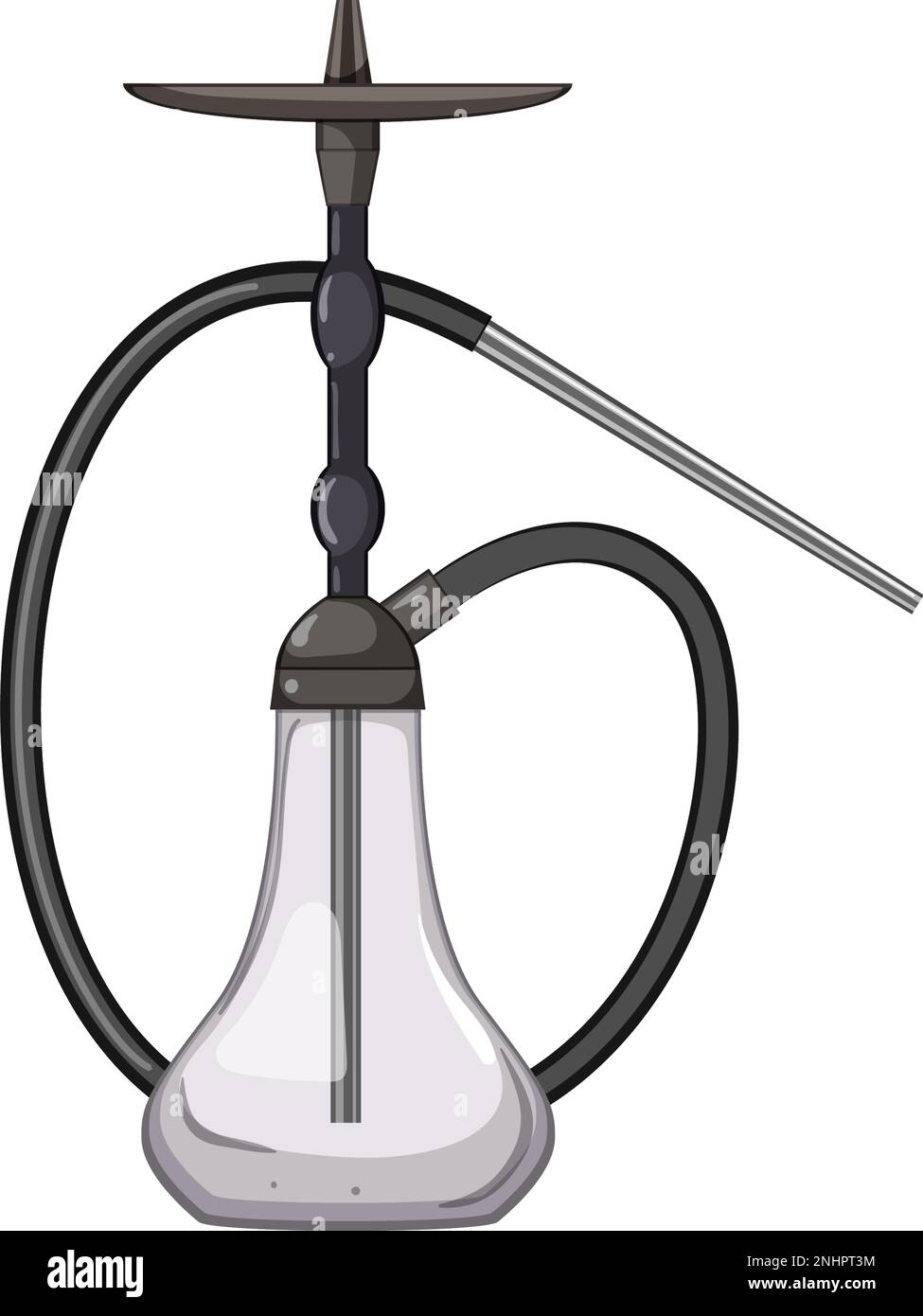 aroma hookah shisha cartoon vector illustration sign color Stock Vector ...