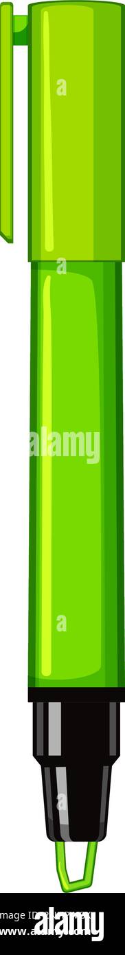 school highlighter cartoon vector illustration sign color Stock Vector ...