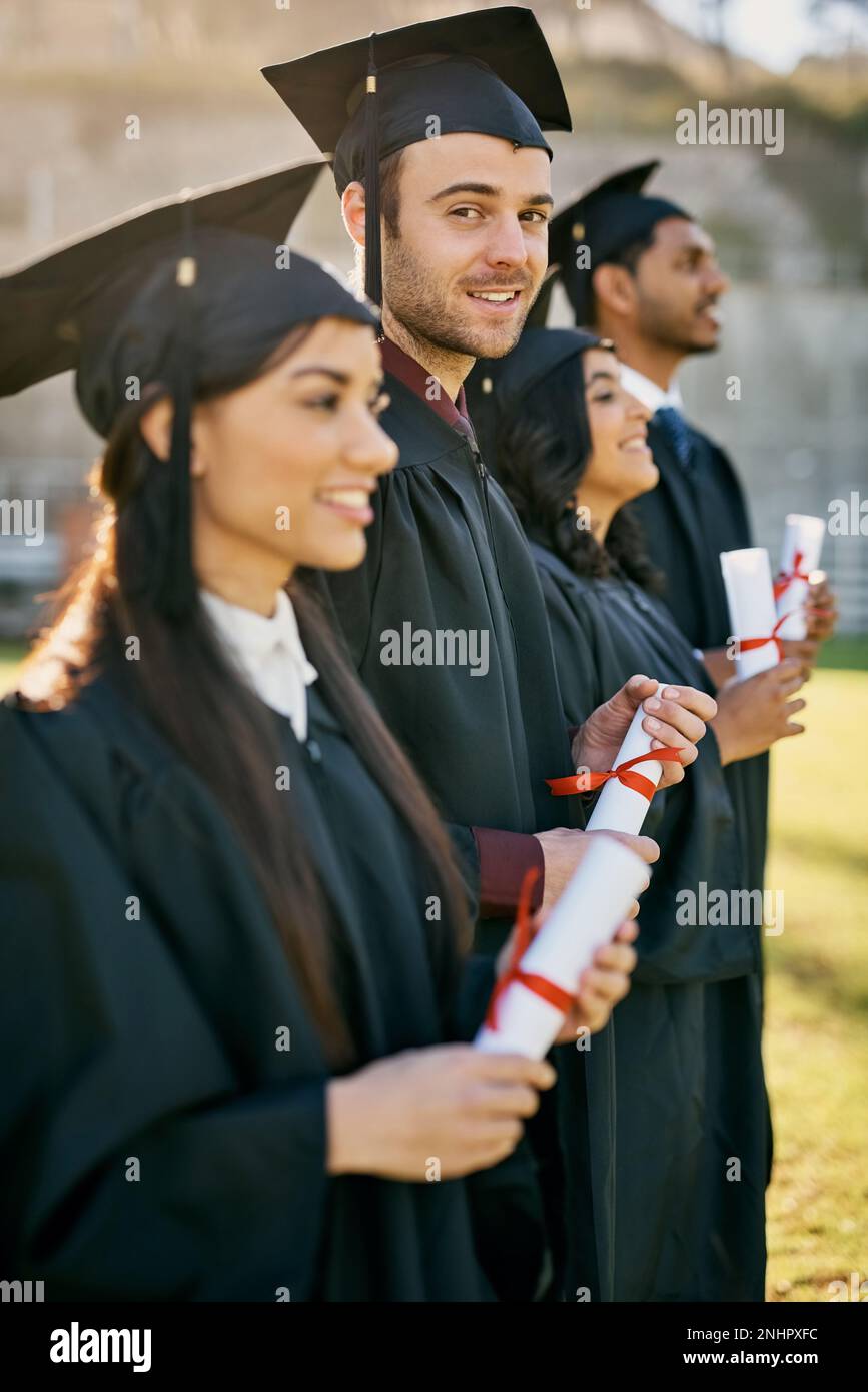 One chapter is closed, but many more are to open. a group of students ...