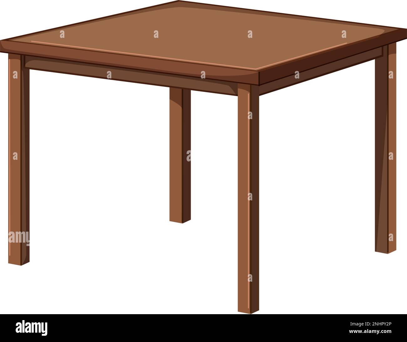 spring garden outdoor table cartoon vector illustration Stock Vector ...