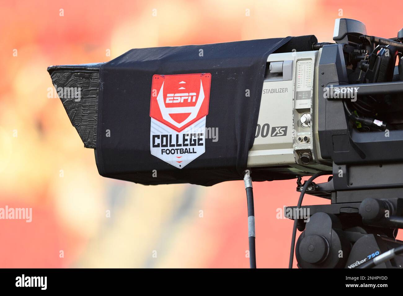 LOS ANGELES, CA - NOVEMBER 26: A ESPN College Football camera during a ...