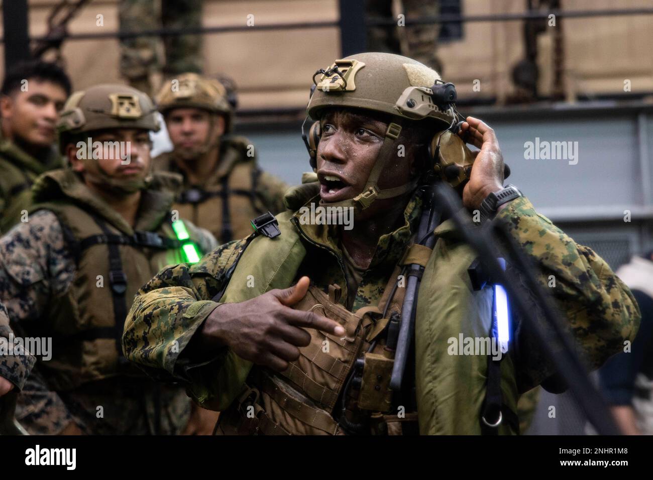 U.S. Marine Corps 1st Lt. Gardy Lebon, Blackhearts executive officer ...