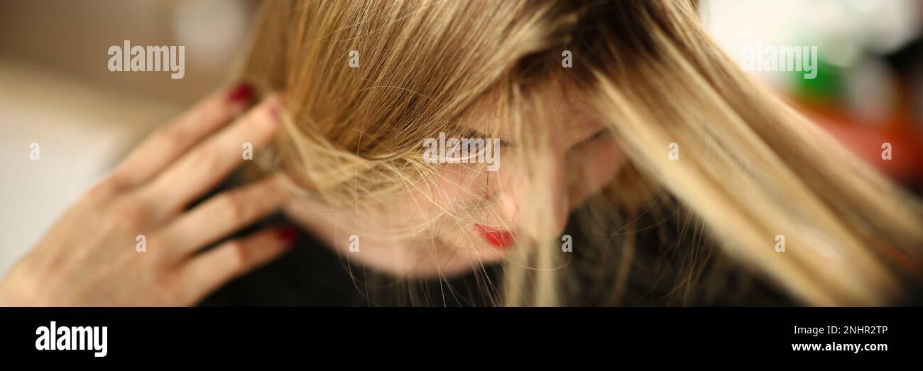 Long hair demonstrates hi-res stock photography and images - Alamy