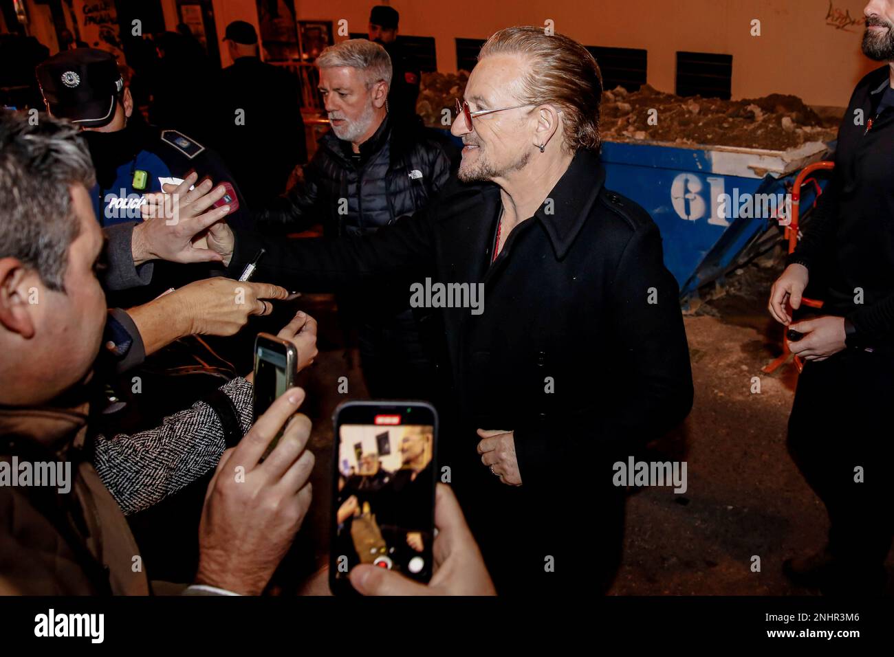 Singer Paul David Hewson, known as Bono, on his arrival at the Coliseum ...