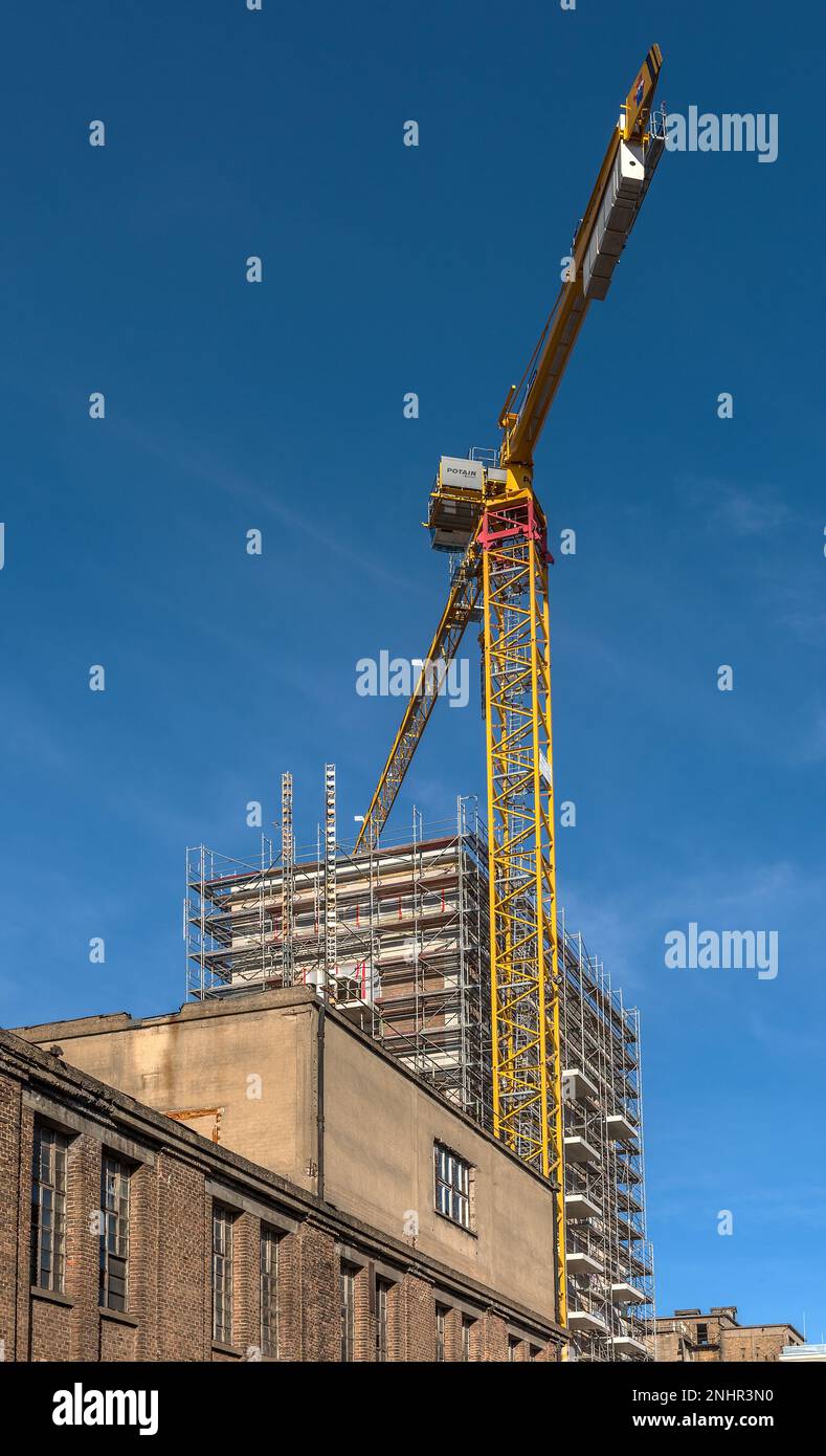 conversion and restoration of an old factory site into apartments Stock ...