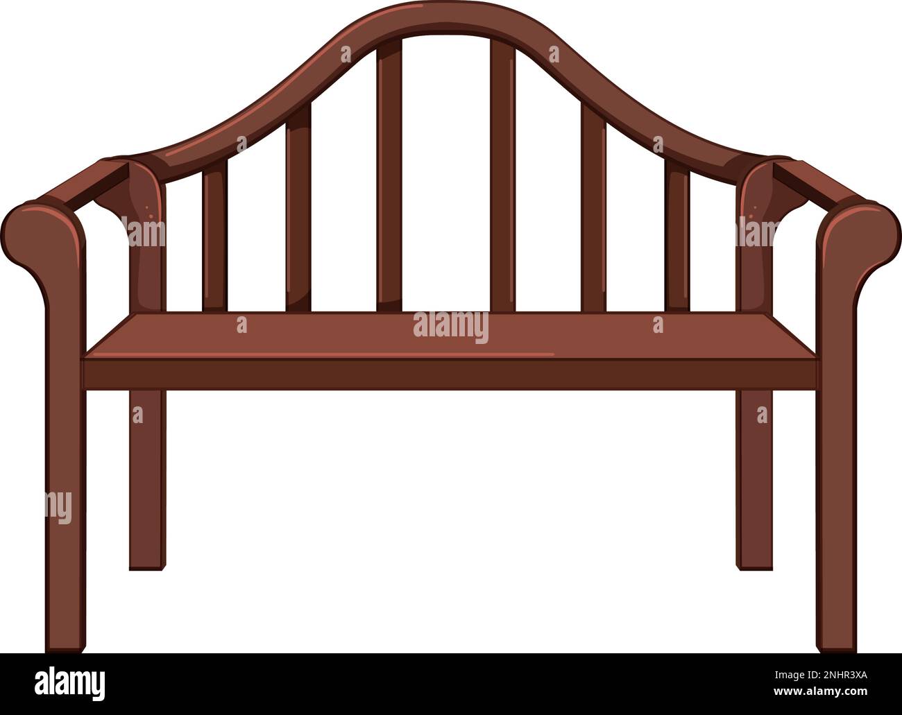 rest garden outdoor bench cartoon vector illustration Stock Vector ...