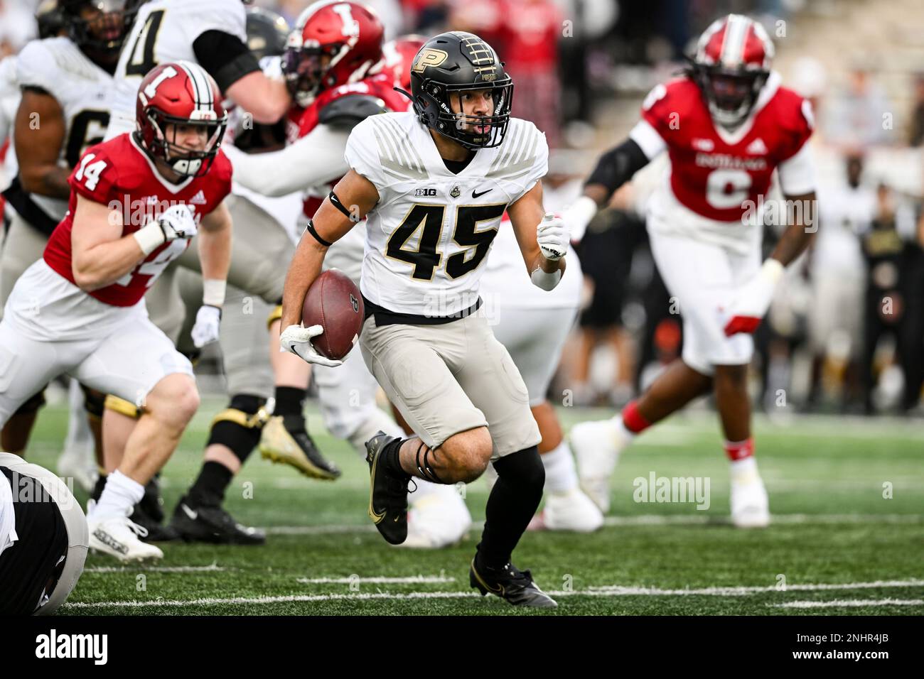 BLOOMINGTON, IN - NOVEMBER 26: Purdue RB Devin Mockobee (45) during a ...