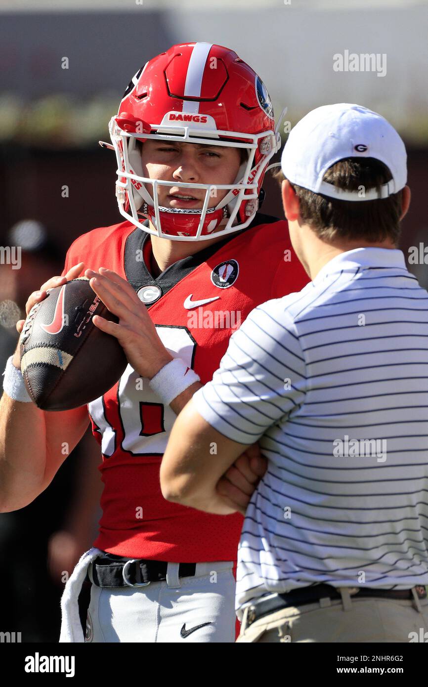ATHENS, GA - NOVEMBER 26: Georgia Bulldogs quarterback Jackson Muschamp ...