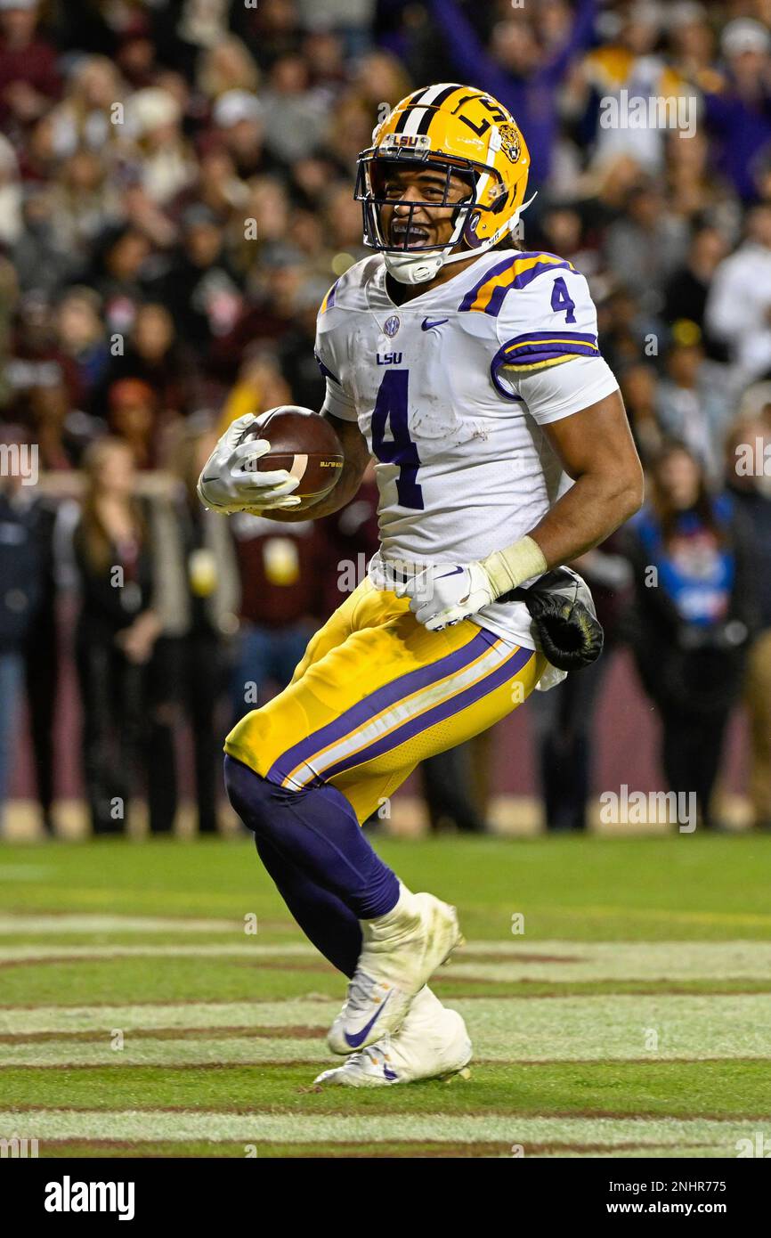 COLLEGE STATION, TX - NOVEMBER 26: LSU Tigers running back John Emery ...