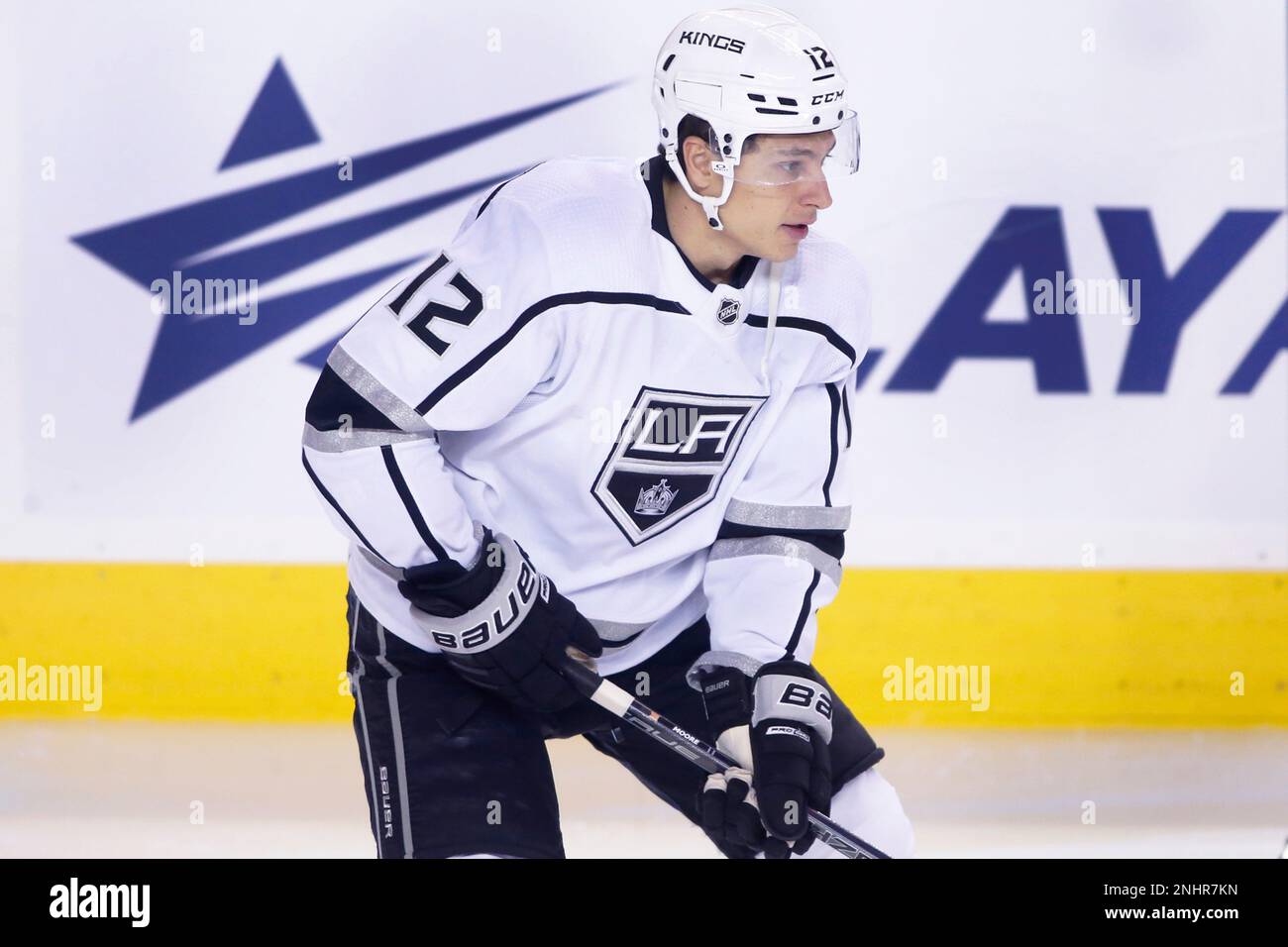 NHL profile photo on Los Angeles Kings player Trevor Moore during a ...