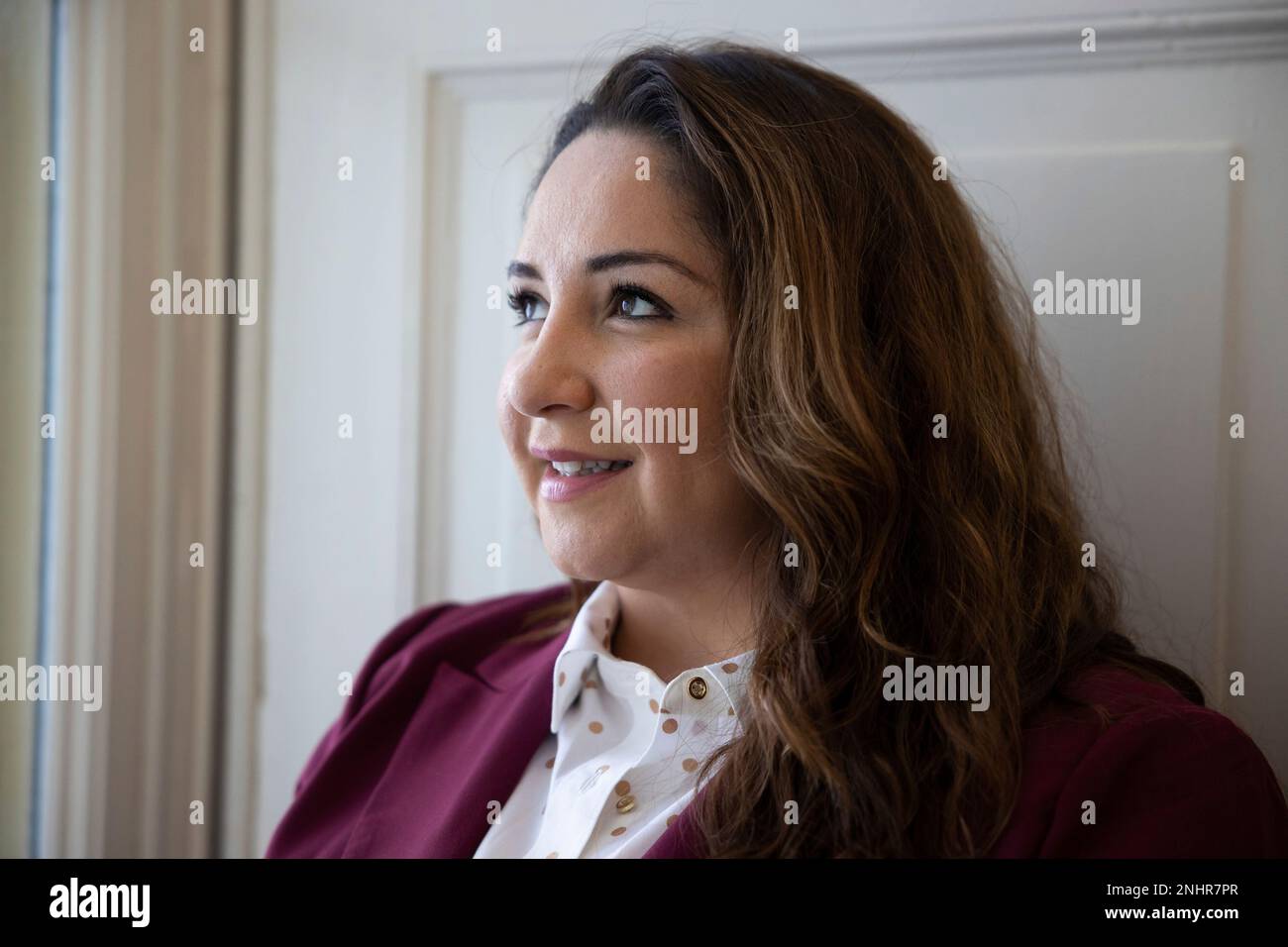 Representative-elect Delia Ramirez (D-Ill.) poses for a portrait at the ...