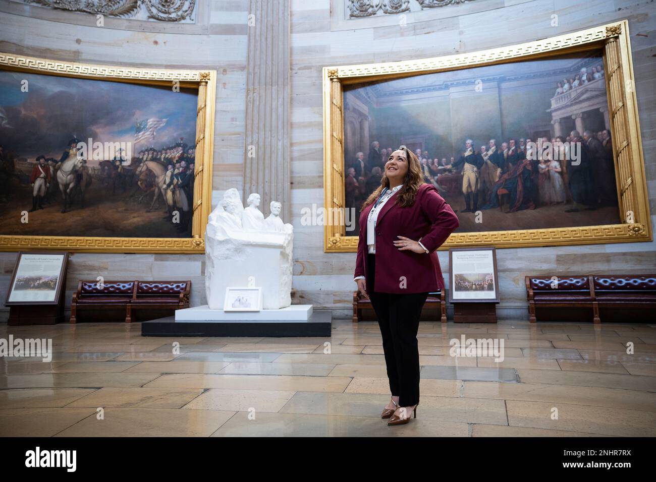 Representative-elect Delia Ramirez (D-Ill.) stands in the U.S. Capitol ...
