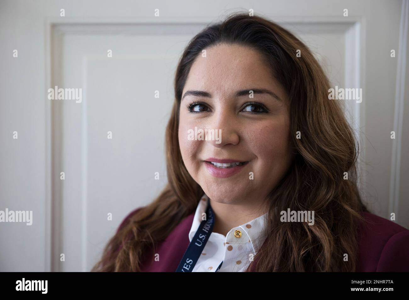 Representative-elect Delia Ramirez (D-Ill.) poses for a portrait at the ...
