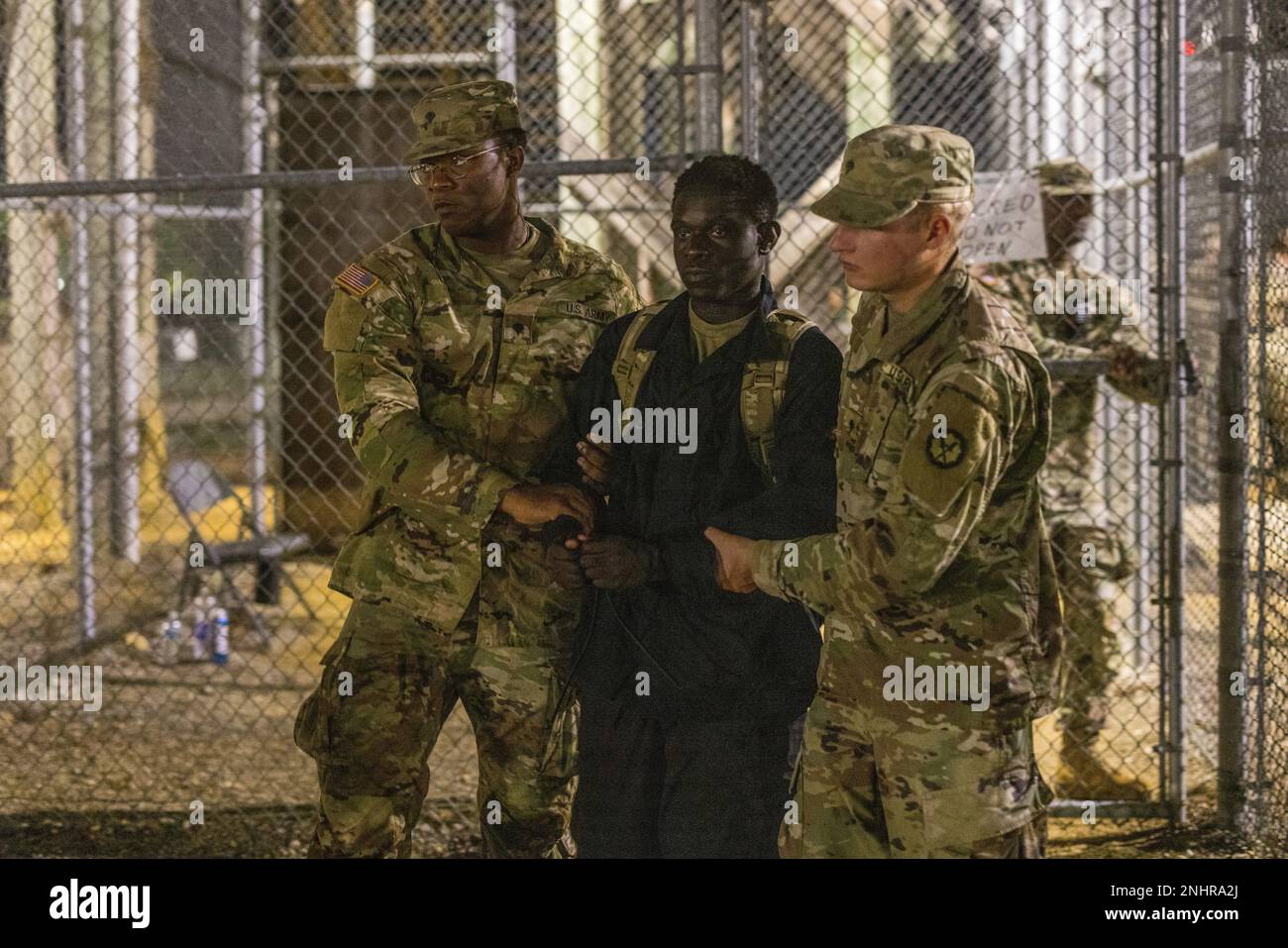 Soldiers with 290th Military Police Brigade conduct detainee operations ...