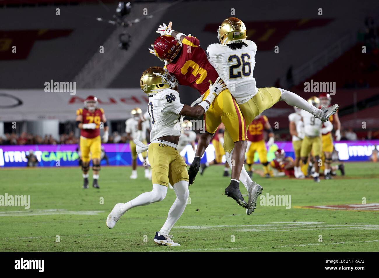 LOS ANGELES, CA - NOVEMBER 26: USC Trojans wide receiver Jordan Addison ...