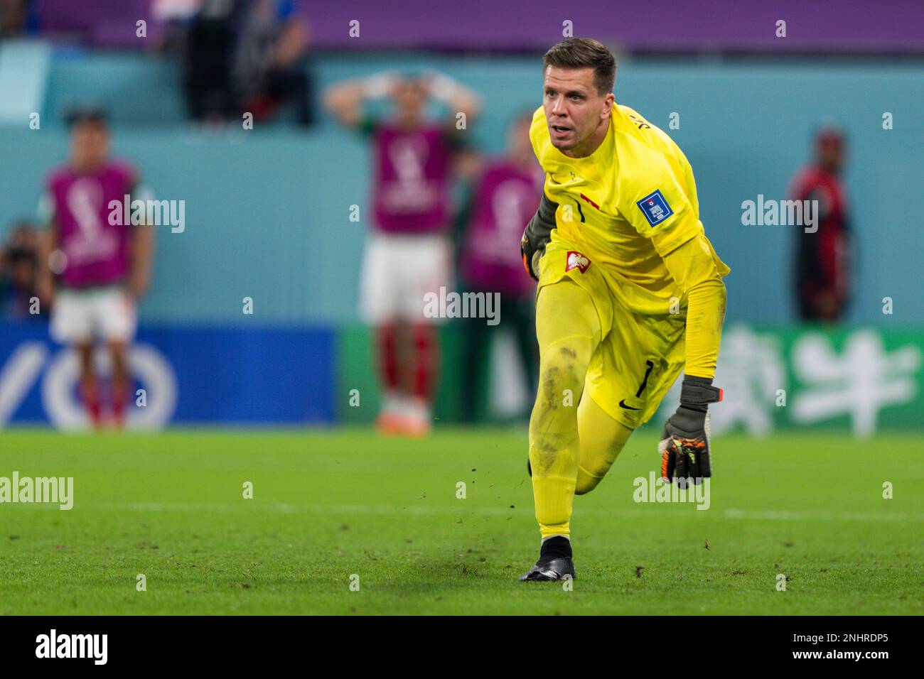 DOHA, QATAR - NOVEMBER 22: Poland goalkeeper Wojciech Szczesny during ...