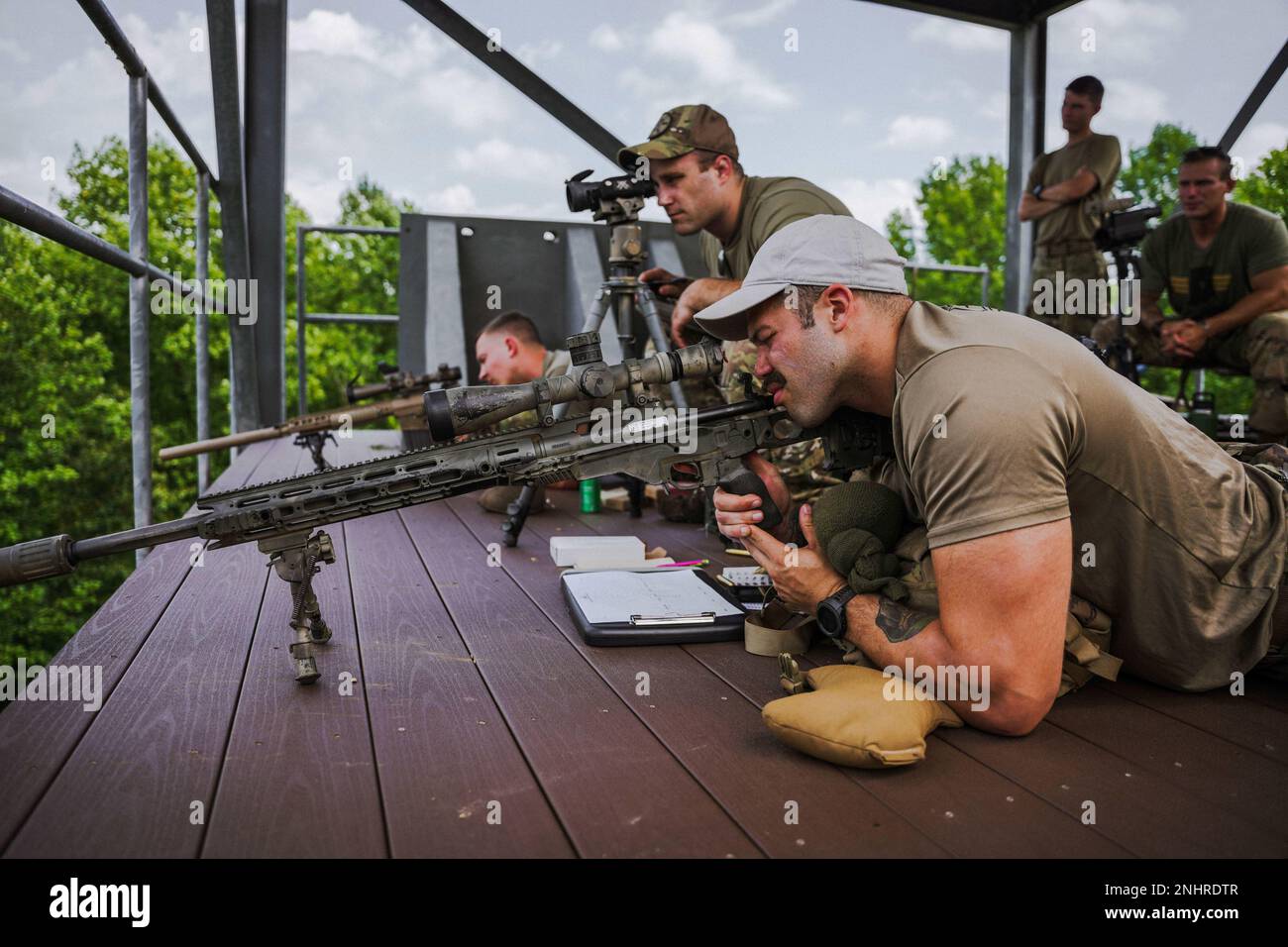 Indiana National Guard Sgt. Sergio Hunt, infantryman with 1st Battalion ...