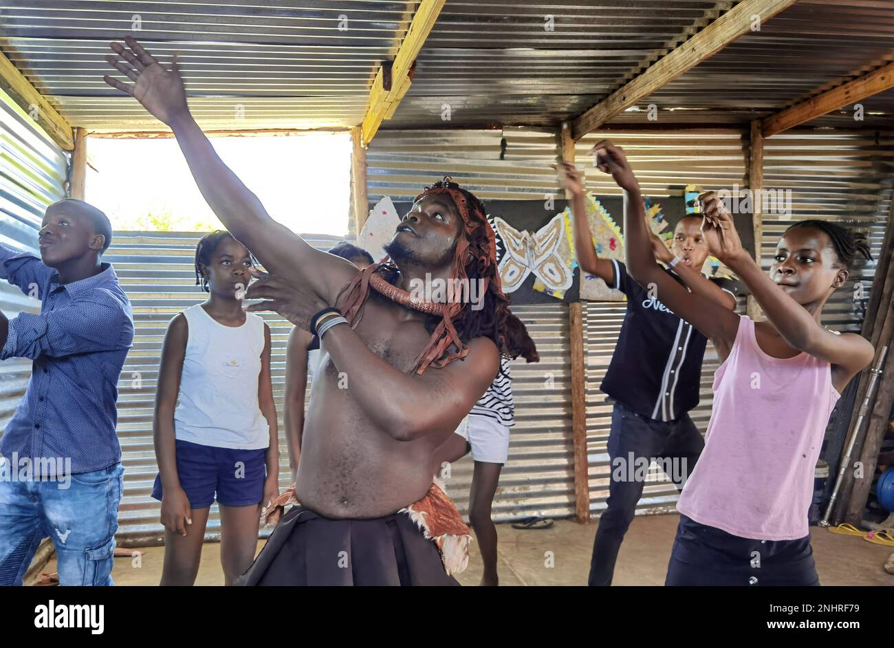 Windhoek, Namibia. 21st Feb, 2023. West Uarije, founder of West Dance ...