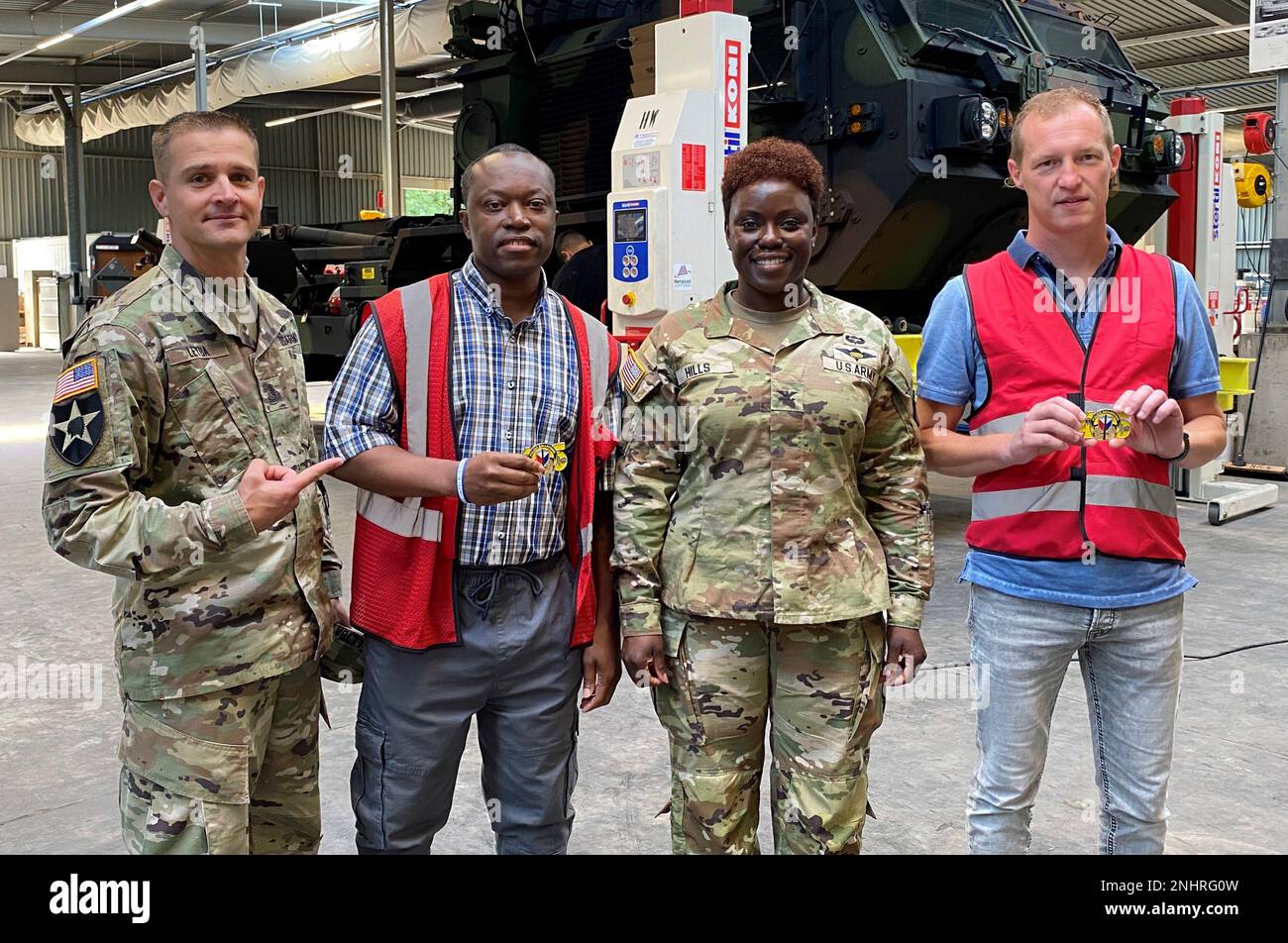 Col. Crystal Hills and interim Command Sgt. Maj. Randy Leyba, the ...