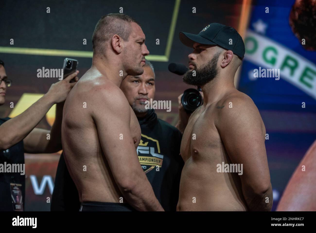 NEW YORK, NY - NOVEMBER 23: Ante Delia and Matheus Scheffel Face Off at ...