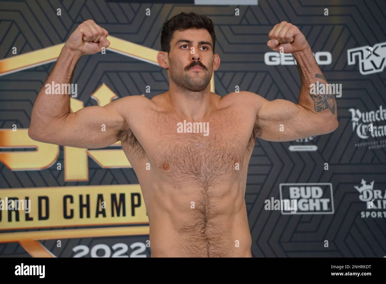 NEW YORK, NY - NOVEMBER 24: Rob Wilkinson weighs in for their PFL ...