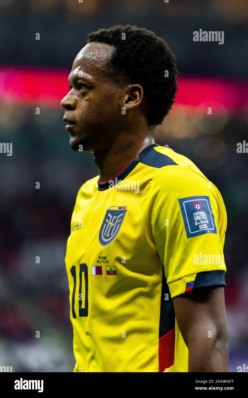 AL KHOR, QATAR - NOVEMBER 20: Ecuador's Romario Ibarra before the ...