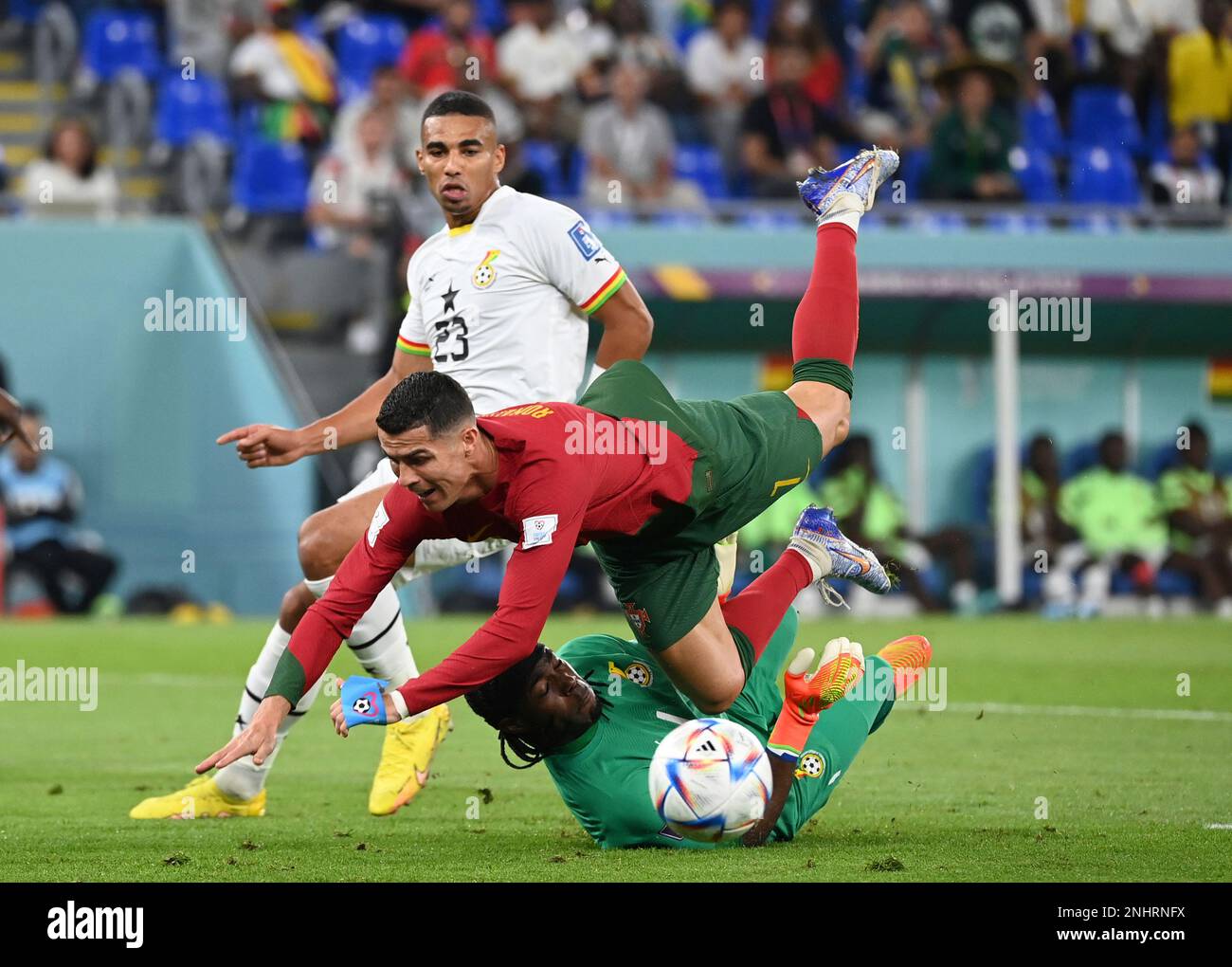 Ghana' s GK Lawrence Ati stops Portugal's CRISTIANO RONALDO during the ...